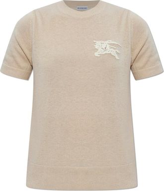 Burberry Femme, Pulls, Beige, Taille: 40 FR EKD Wool Cotton Top