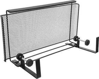 TOPBATHY Klemmbare Untertischablage aus Robustem Kohlenstoffstahl Gro&szlig;er Kabelorganisator und Aufbewahrungskorb f&uuml;r Schreibtisch Verstellbares Kabelmanagement 