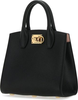 Ferragamo Nerobonbon Calf Lamb Lining Borse A Mano Bag