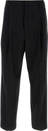 Dries Van Noten Homme, Pantalons, Noir, Taille: L Wool Pant