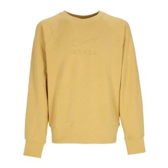 Nike Leichter Crewneck-Sweatshirt Air French Terry - - Sport - Herren - Gelb - XL