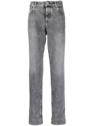 Brunello Cucinelli Klassische Straight-Leg-Jeans - Grau
