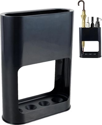 Generic Schirmst&auml;nder f&uuml;r den Eingangsbereich - 4 rutschfeste Aufkleber-Basishalter, kompaktes Design, wasserabweisender Eimer, multifunktionaler Organizer, m