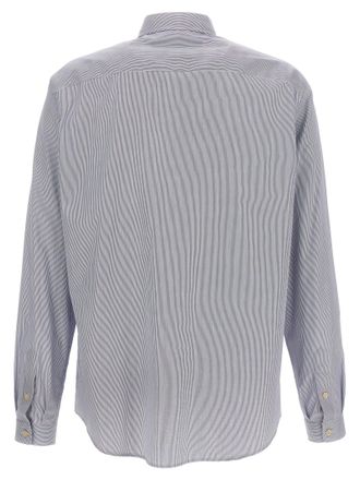 Valentino Garavani Striped Cotton Shirt - Gray