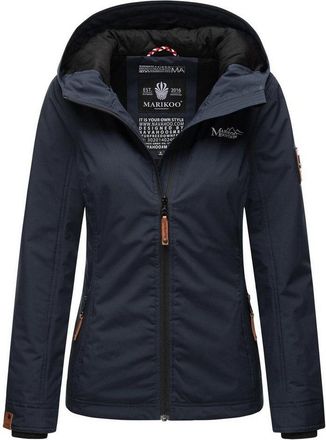 Marikoo Outdoorjacke Brombeere sportliche Übergangsjacke mit Kapuze