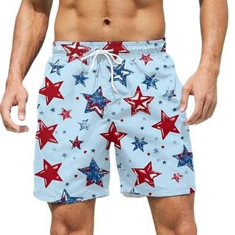 Generic Short de bain d&eacute;t&eacute; pour homme - Pantalon de plage d&eacute;contract&eacute; et tendance - Confortable - Vacances am&eacute;ricaines - Pantalon l&eacute;ger, gris, XXL