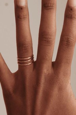 Bound Studios Damen vegan Ring Jada Vergoldet 18k Gold