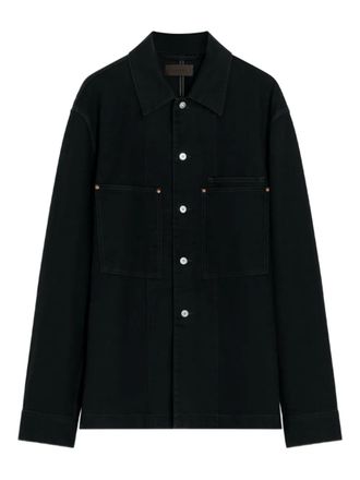 Christophe Lemaire Jacke mit aufgesetzter Tasche - Schwarz