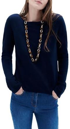 Caroll 232K-MZOAN Cachemire Pull-Over, Marine, XS Femme