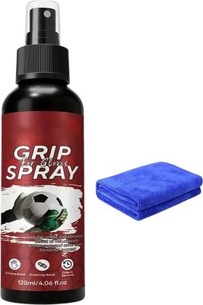 Generic Kleber F&uuml;r Torwarthandschuhe | Langlebige rutschfeste Nebel - 120ml Keepers Grip Spray Mit Handtuch | F&uuml;r Fu&szlig;ball American Football Basketball Yoga Sp