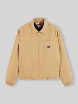 Tommy Jeans Regular Fit Blouson aus reiner Baumwolle