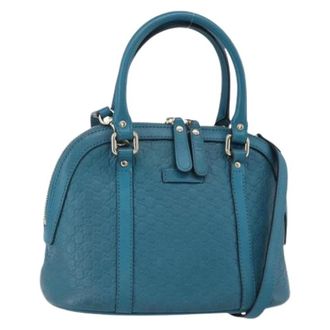 Gucci Mini sac en cuir Pre-owned - Femme - Pre-owned - Bleu - Taille: ONE Size