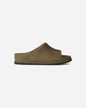 UGG Otzo Slide f&uuml;r Herren in Green, Gr&ouml;&szlig;e Nubukleder