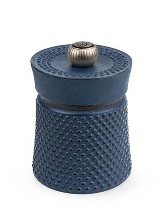 Peugeot Bali Fonte Moulin à poivre manuel, Réglage mouture classique, Couleur : Bleu, Taille : 8 cm, Matière : Fonte, 36621