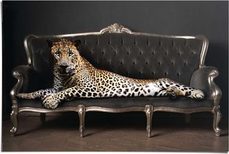 Reinders Poster, Leopard Chic, Hobbyraum, Poster, Wanddeko, Room Decor, 150 gr. glänzend Bilderdruckpapier, Schwarz, 61x91,5cm