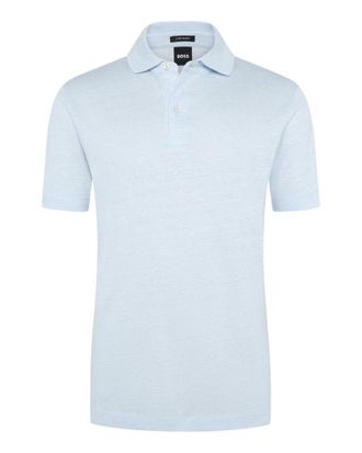 HUGO BOSS Softes Poloshirt aus Leinen und Baumwolle in
