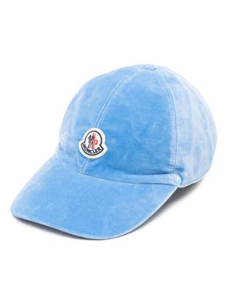 Moncler Baseballkappe mit Logo-Patch - Blau