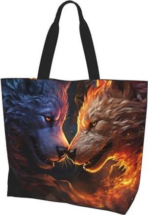 Generic T&ecirc;te En Feu Sac A Main Femme D&eacute;contract&eacute; Sacs De Courses R&eacute;utilisable Sac Cabas Pour Quotidienne Shopping Universit&eacute;