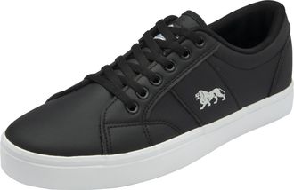 Lonsdale Herren Newsham Sneaker, Schwarzgraues Polyurethan, 42 EU