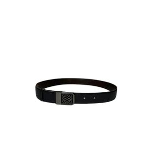 Loewe Pre-owned Madrid Vintage G&uuml;rtel mit Logo-Schnalle - - Pre-owned - Herren - Schwarzk - ONE SIZE