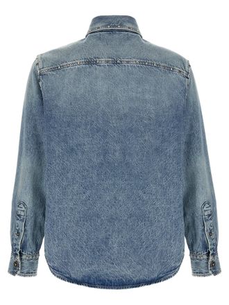 Versace Mens Blue Cotton Blouse