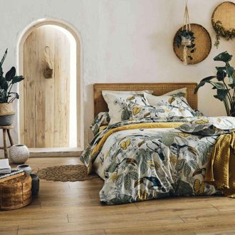 Tradilinge Tradilinge - Parure de lit Toco vert 140x200 cm