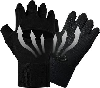 Generic Fitness Handschuhe - Finger Gewichtheben Ausr&uuml;stung Mit Handgelenkriemen Unterst&uuml;tzung | Handschuhe Zum Heben - F&uuml;r Fitnessstudio Training Fitness Bod