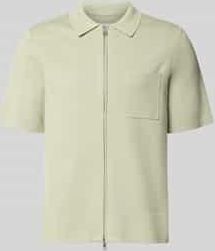 Sams&oslash;e & Sams&oslash;e Slim Fit Poloshirt mit Zweiwege-Rei&szlig;verschluss Modell RICO