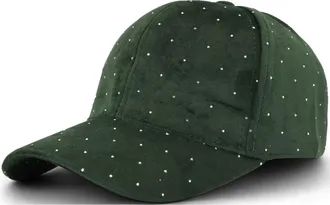 styleBREAKER Cap Samt Baseball Cap mit Strass