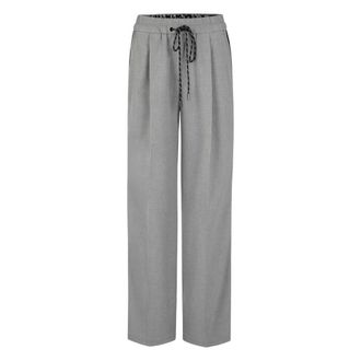 Marc Cain Wedi Pantalon Large - Femme - Pantalons - Gris - Taille: 46 FR