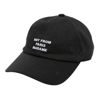 Dr&ocirc;le de Monsieur Homme, Accessoires, Noir, Taille: ONE Size Casquette Noire &agrave; Slogan