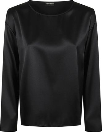 Emporio Armani Femme, Blouses et Chemises, Noir, Taille: 36 FR Blouses
