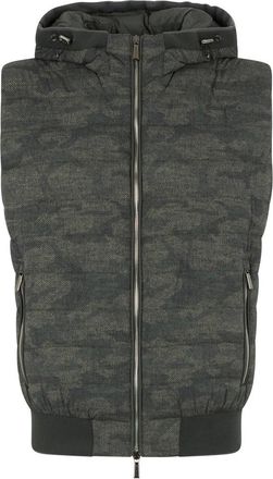 Moorer Homme, Vestes, Vert, Taille: M Gilet zipp&eacute;