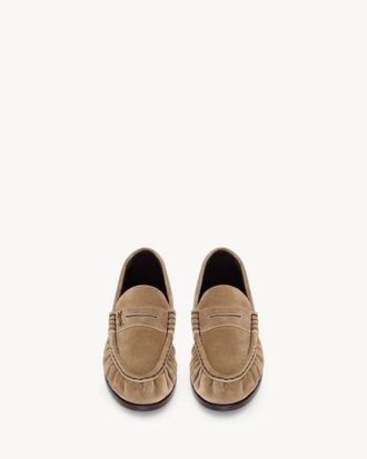 Saint Laurent H26 Loafers - Beige