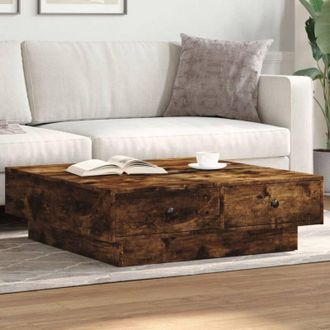 vidaXL Couchtisch R&auml;uchereiche 90x90x28 cm Holzwerkstoff - Vidaxl