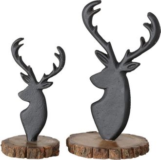 Boltze Boltze 9714447 Berti Figur Hirsch mangoholz 22 cm (1 St&uuml;ck)