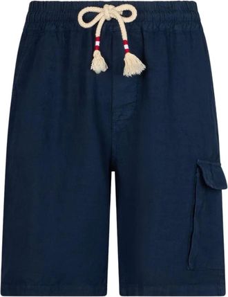 MC2 Saint Barth Homme, Shorts, Bleu, Taille: M Short Marseille en Lin