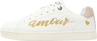 British Knights Damen Mist Sneaker, Weiss/Goldfarben/Cremeweiss, 39 EU