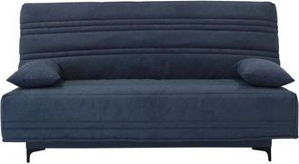 Les Tendances Les Tendances - Banquette clic clac 3 places - tissu bleu - Style contemporain - L199 x P96 x 10
