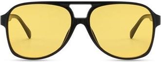 Generic Lunettes De Soleil Vacances À Monture Large For Hommes Et Femmes, Idéales For Lextérieur Les Déplacements(Yellow)