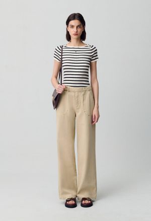 Claudie Pierlot Top marinière maille fine