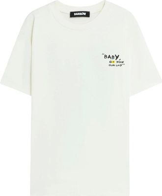 Barrow Barrow, unisex, Tops, Blanc, Taille: XL Jersey T-Shirt