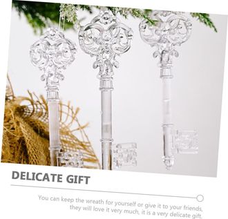 Soimiss 14 St&uuml;ck Acryl Weihnachtsanh&auml;nger mit Rentier Schneeflocken Langlebige H&auml;ngende Weihnachtsbaumdekoration f&uuml;r Innen Au&szlig;en Wetterbest&auml;ndig Transparente 