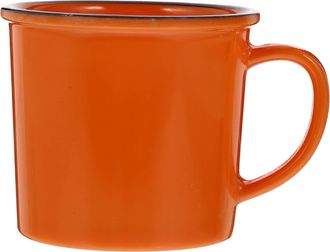 Angoily Emaille Tasse Becher Emaille Milchtasse Camping Becher Kaffeetasse: Chinesischer Vintage Tee Retro Tasse Tragbare Trinkk?rner F&uuml;r Rucksacking Indoor O