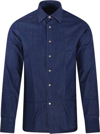 Borriello Homme, Chemises, Bleu, Taille: L Chemise en jean