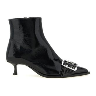Ganni Buckle Ankle Boot - - Shoes - Damen - Schwarzk - 37 EU
