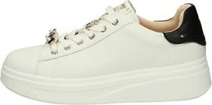 Valleverde Baskets en cuir pour femme, Blanc, 41 EU