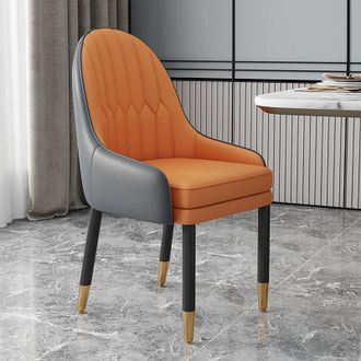 Generic for Wohnzimmer/Schlafzimmer/Restaurant, 2er-Set, Gepolsterte Esszimmerstühle, Küchen-Seitenstühle Aus Kunstleder Mit Holzbeinen, Mid-Century Modern, A