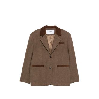 Eleh Corduroy-trim Blazer