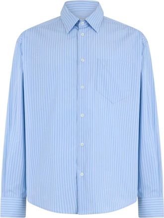 Ami Homme, Chemises, Bleu, Taille: S Chemise Ray&eacute;e en Coton